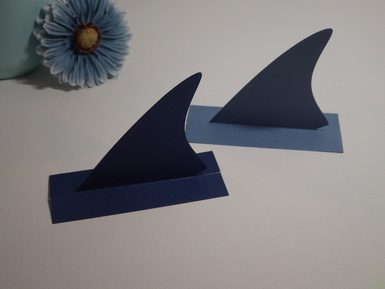 Shark Fin Die Cuts -3D Shark Fins - Table Decoration - 10 PC Set - 4.7 ...