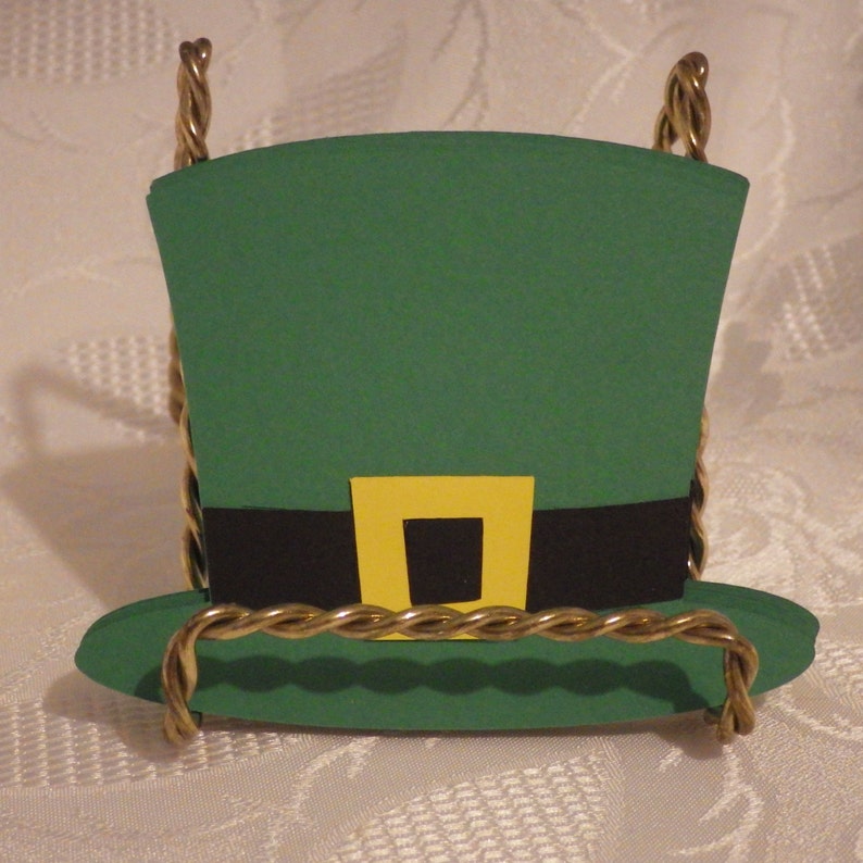 St. Patricks Day - Leprechaun Hat & Pot of Gold Die Cuts - 12 Piece Set ...