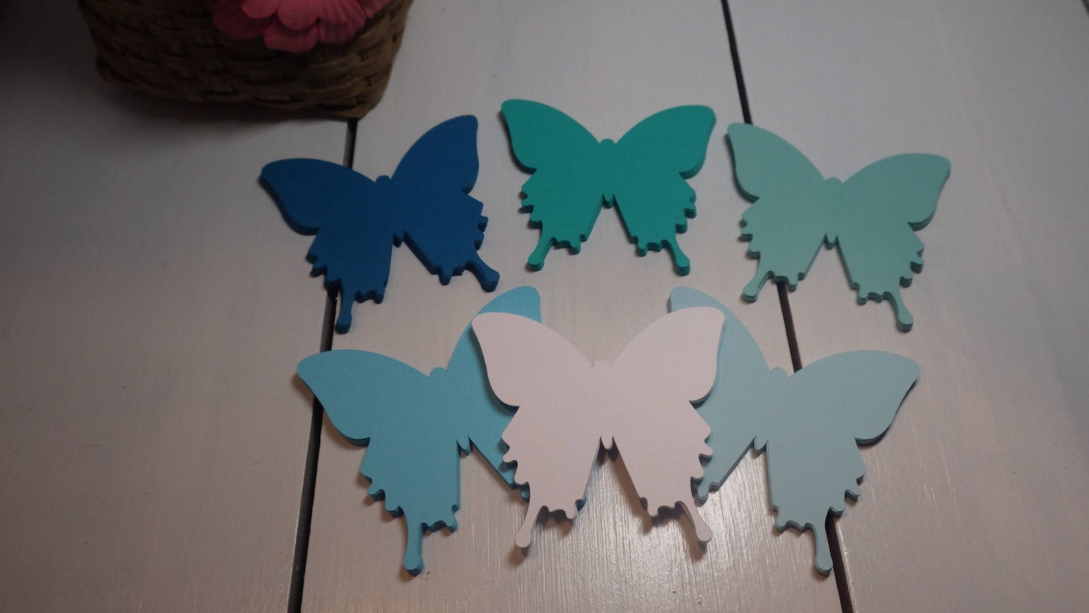 Ombre Butterfly Die Cuts 72 PC Set Embellishments | Etsy