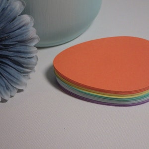 Easter Egg Die Cuts / Egg Die Cuts / 50 PC Set / 2.25 X 3 Inch / Custom ...