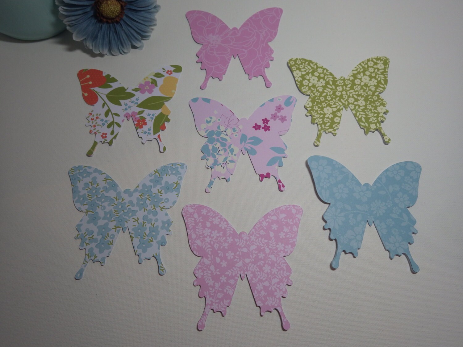 Large Butterfly Die Cut Lot 63 PC Set 3.75 Inch X 3.53 | Etsy