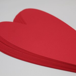Skinny Heart Die Cuts Long Heart Paper Shapes Wedding - Etsy