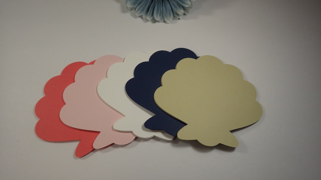 Seashell Die Cuts - 30 PC Set - 3.803 X 3.5 - Custom Orders Welcome ...