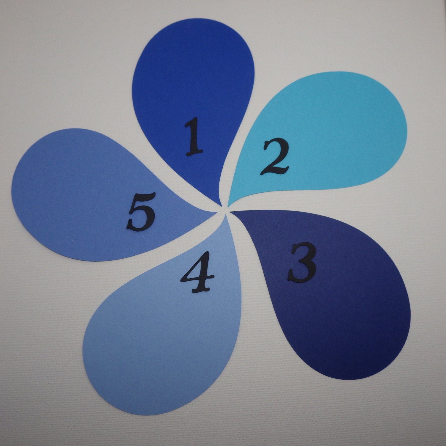 Rain Drop Die Cuts - Rain- Tear Drop - Large- 5 Inch - Choose Your ...