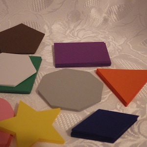 Basic Shapes Die Cut Pack, 132 Pc Set, Paper Shapes, School Shapes ...