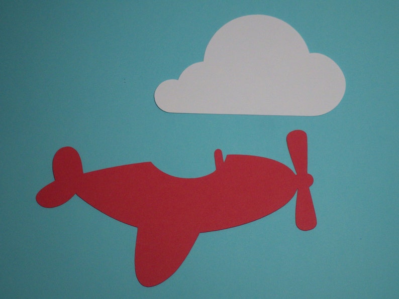 Airplane Die Cuts Plane Die Cuts 30 PC Set 5 Inch X 2.66 - Etsy