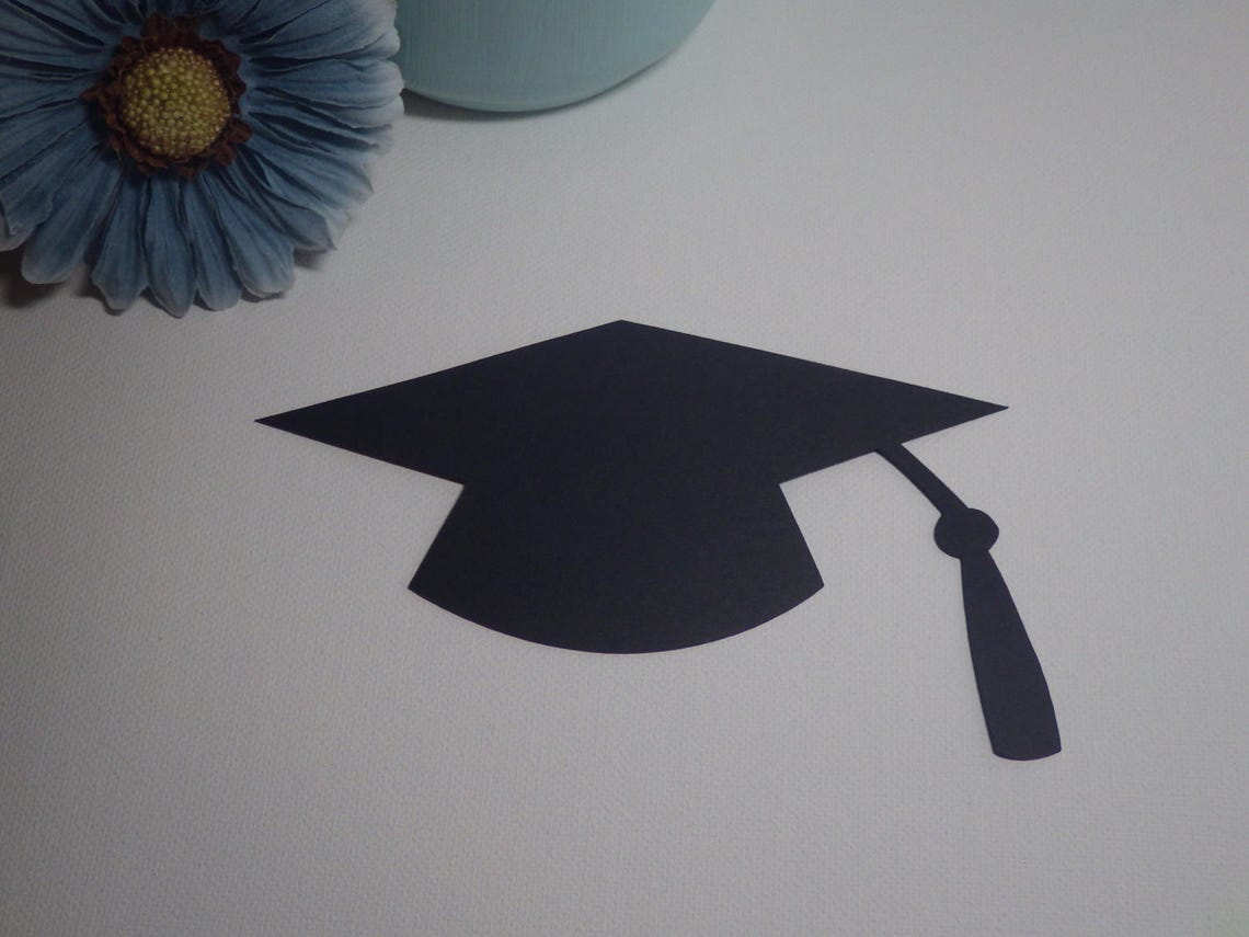 Graduation Cap Die Cuts - 20 PC - 5.5 X 3.41 - Choose Your Color(s ...