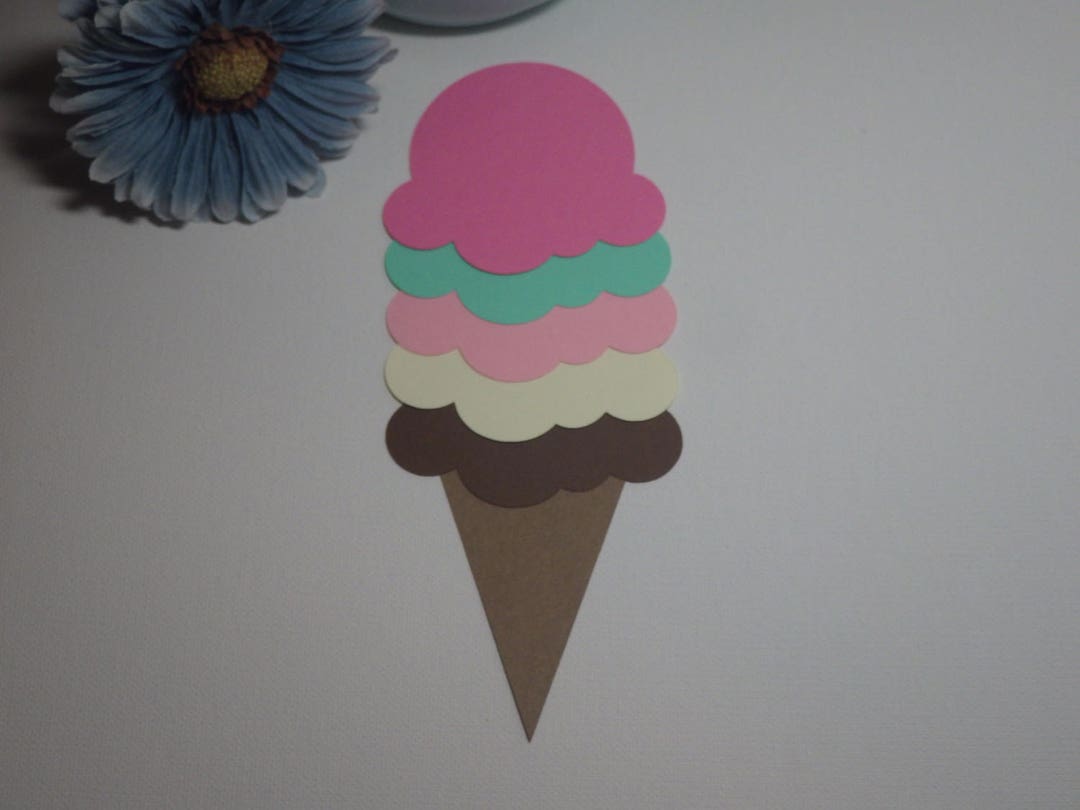 Ice Cream Cone Die Cuts-72 Piece Set,- Bulletin Boards, School, Crafts ...