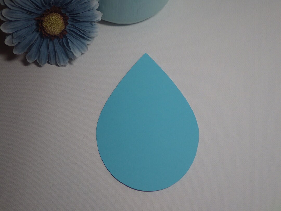 Rain Drop Die Cuts - Tear Drop - Water Drop - 3.5 X 5 Inch - 40 PC Set ...