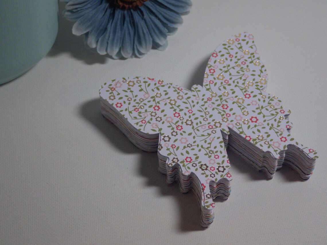 Large Butterfly Die Cut Lot 63 PC Set 3.75 Inch X 3.53 | Etsy
