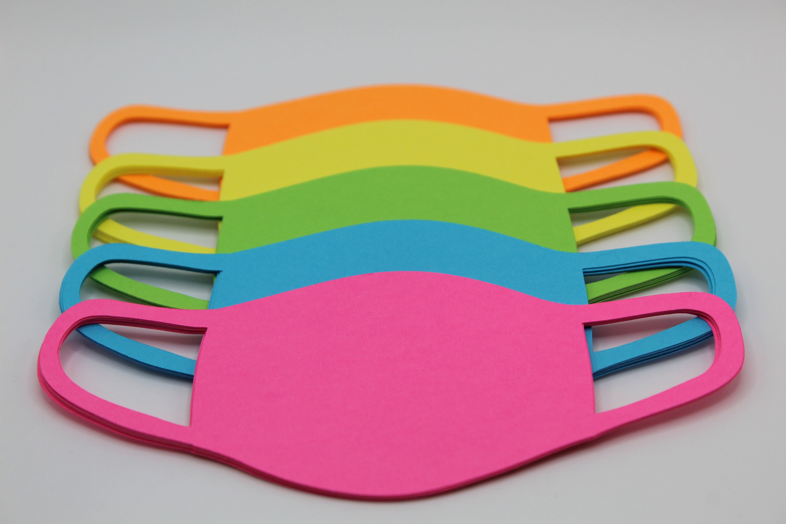 Face Mask Die Cuts 30 PC Set 5.5 X 2.5 Custom Orders | Etsy