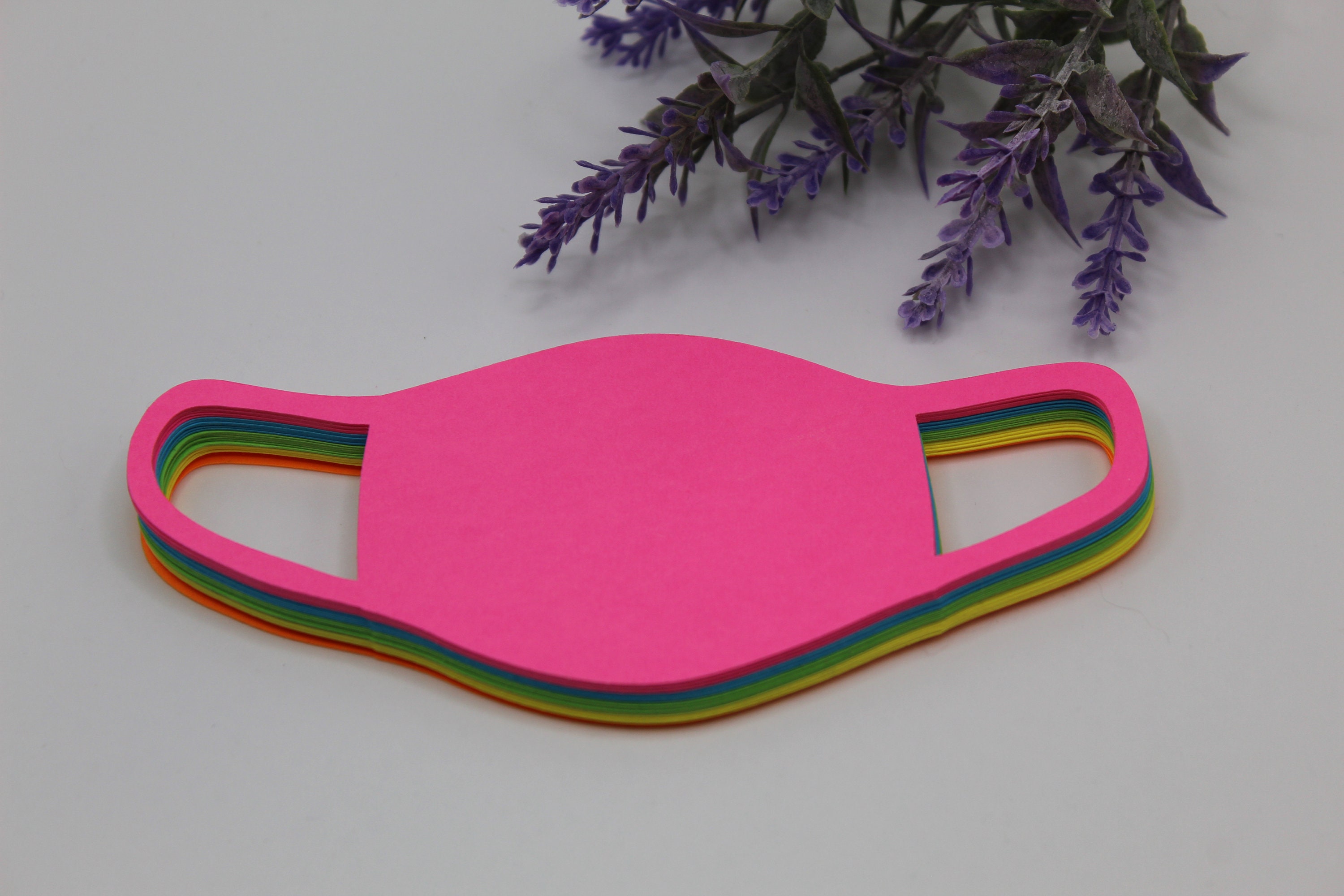 Face Mask Die Cuts - 30 PC Set - 5.5 X 2.5 - Custom Orders Welcome! VTC ...