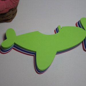 Airplane Die Cuts - Plane Die Cuts - 30 PC Set - 5 Inch X 2.66 Inch ...
