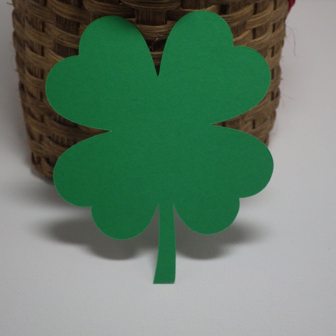 Shamrock Die Cuts - Four Leaf Clover Die Cuts - 30 Piece Set - 3 X 3.62 ...