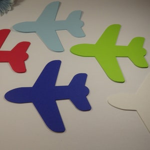 Airplane Die Cuts - Plane Die Cuts - 20 PC Set - 5 Inch X 4.9 Inch ...