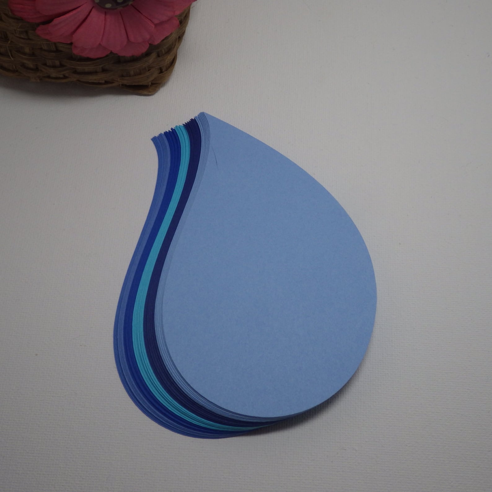 Rain Drop Die Cuts - Rain- Tear Drop - Large- 5 Inch - Choose Your ...