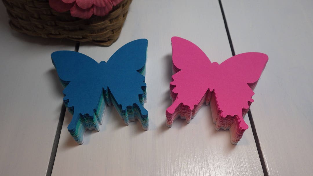 Ombre Butterfly Die Cuts 72 PC Set, Embellishments, Decorations ...