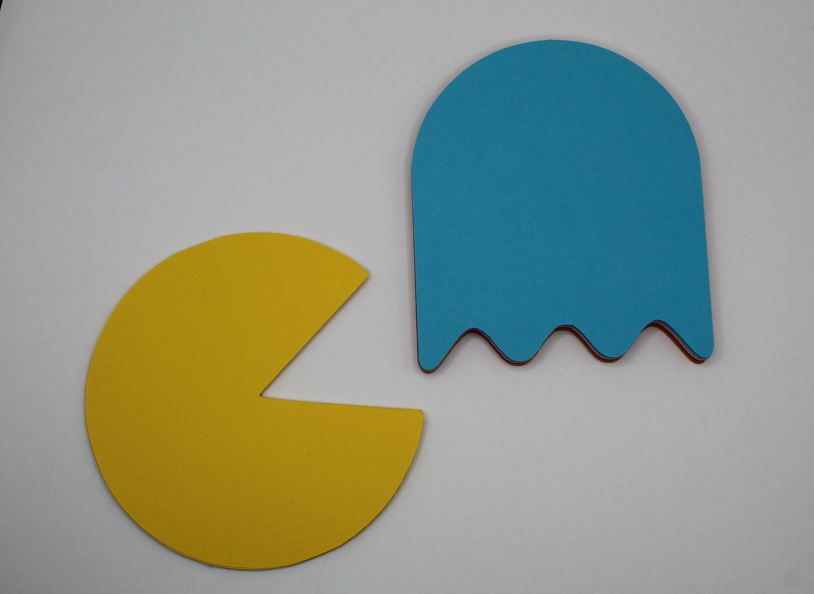 Game Piece Die Cuts Pacman & Ghost Inspired Shapes - Etsy