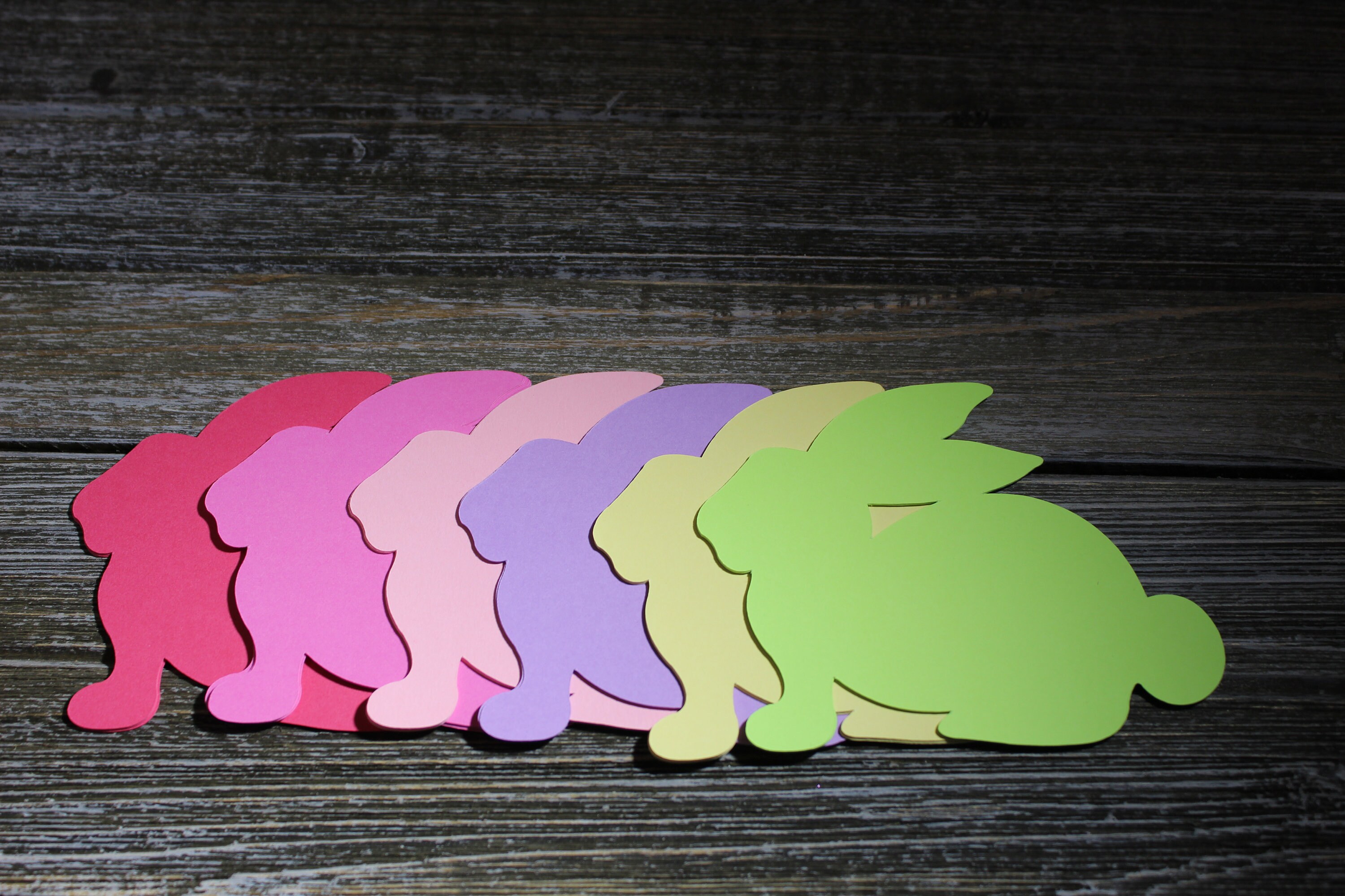 Bunny Die Cuts Rabbit Die Cuts Spring Easter 24 PC Set - Etsy