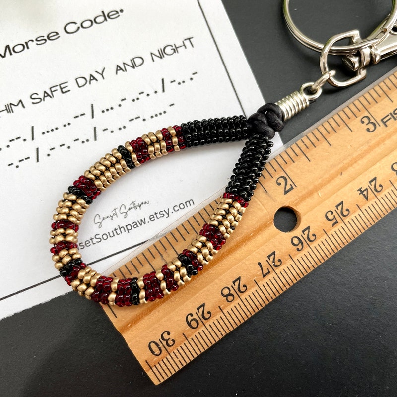 Morse Code Keyring - Etsy