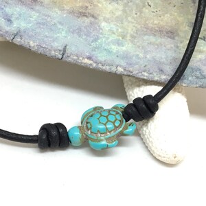 Turquoise Sea Turtle Anklet, Turtle Ankle Bracelet, Beach Anklet ...