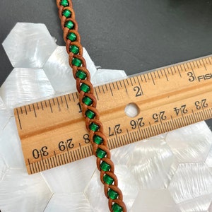 Dark Green Seed Bead Braided Leather Liver Cancer Awareness Bracelet - Etsy