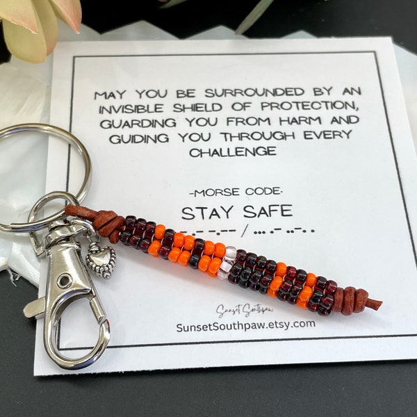 Morse Code Keyring - Etsy