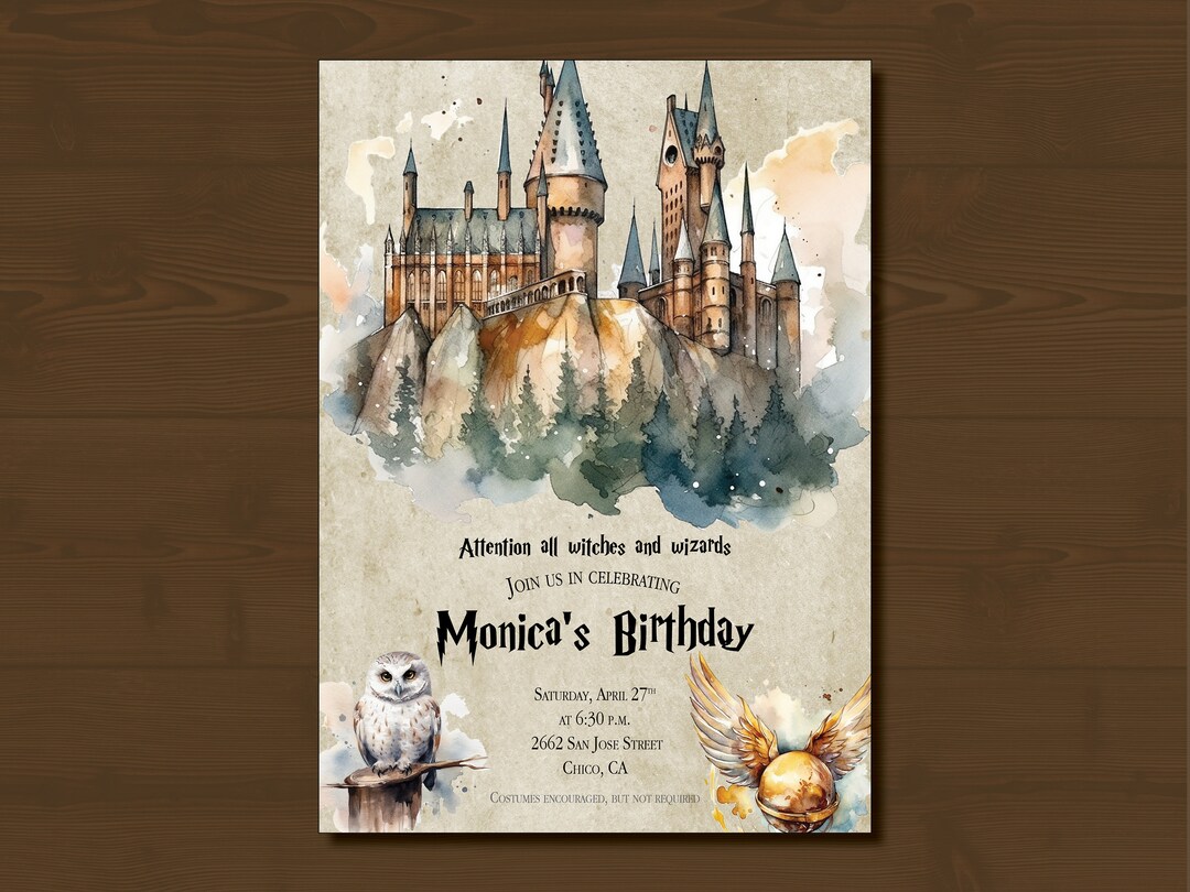 Buy Wizarding World Birthday Invitation choose Your House Online in ...