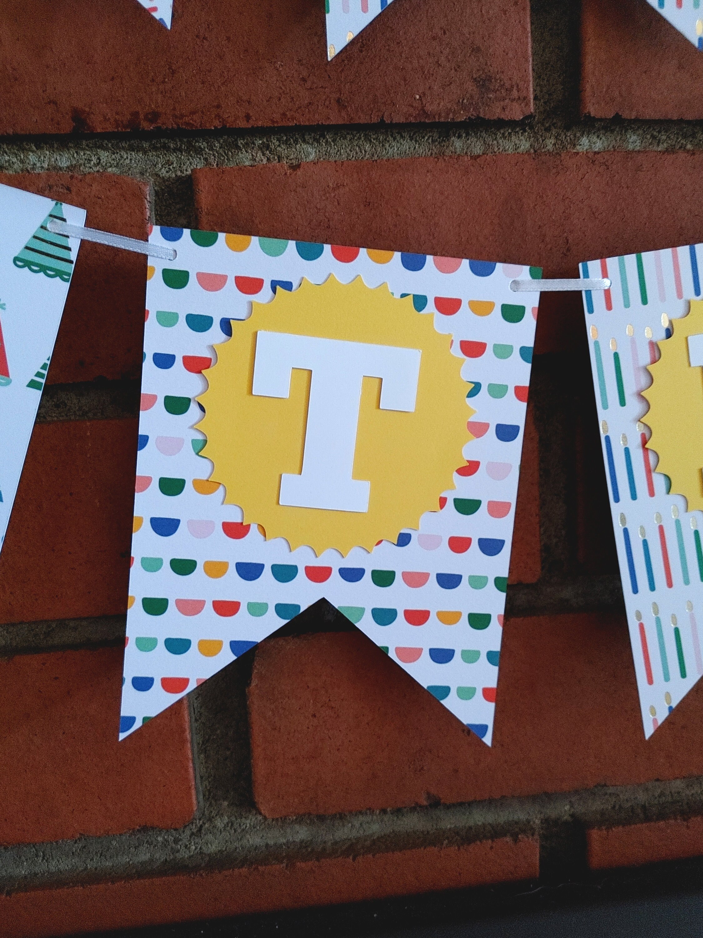 Happy Birthday Banner, multi-color Flags - Etsy