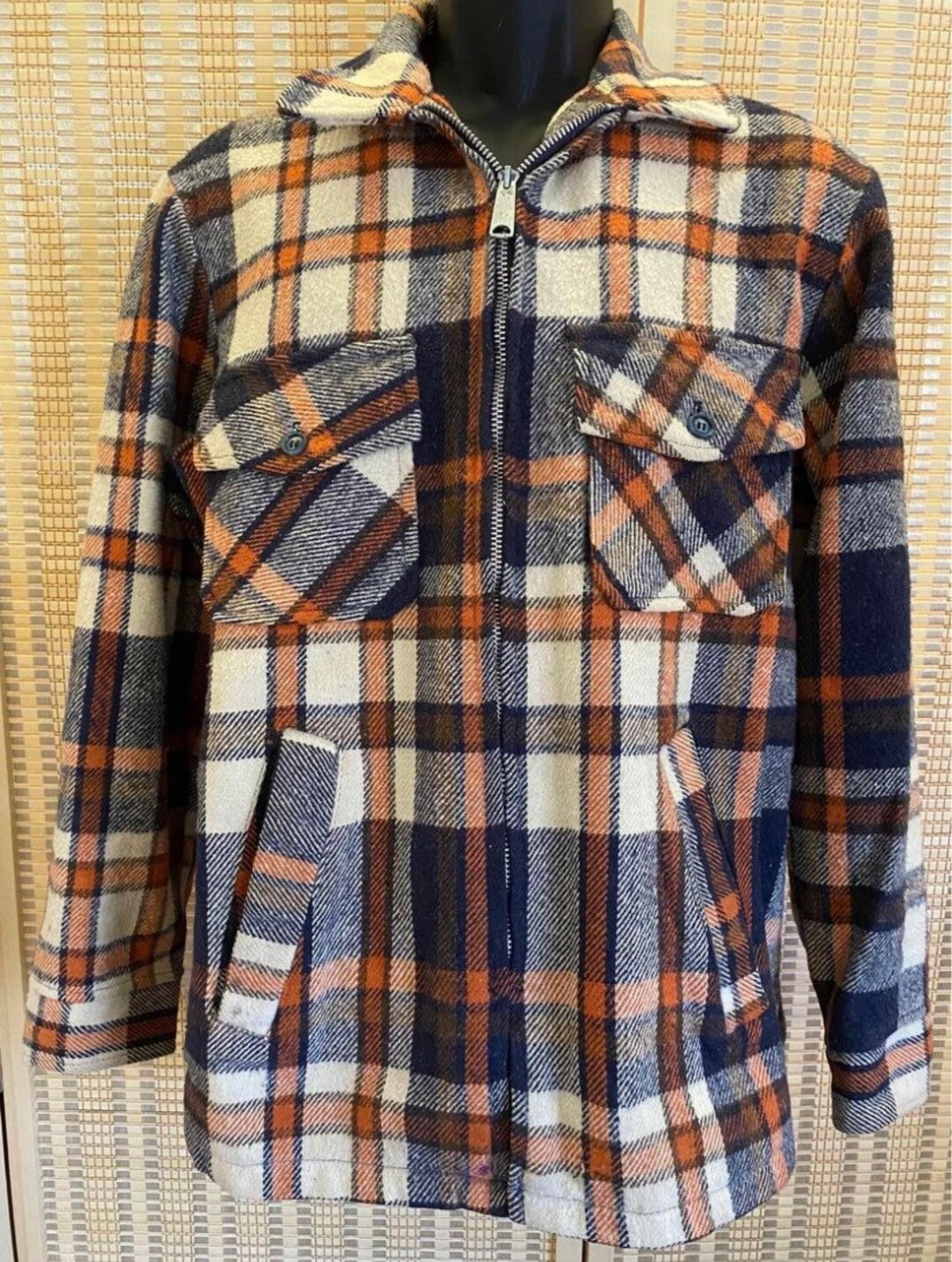 Mens Vintage Plaid Lumberjack Thick Work Shirt Jacket - Etsy