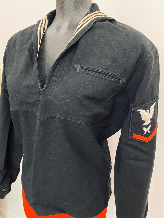 Vintage 1940s US Navy WWII Military Jacket - Gem