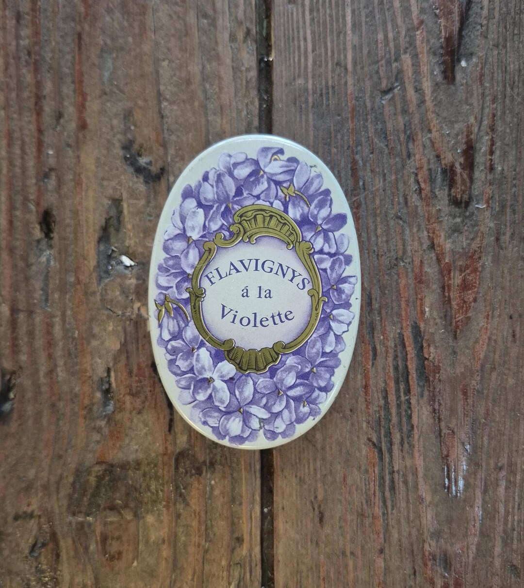 Vintage Flavignys a La Violette Oval Violet Purple Candy Tin - Etsy