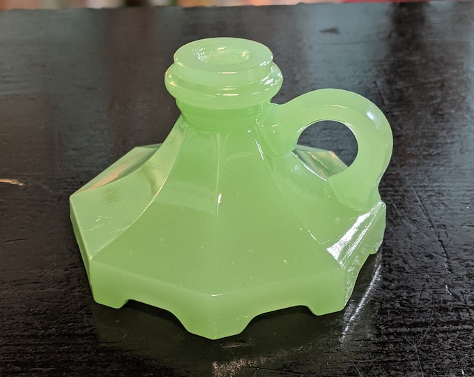 Vintage Houze Glass Jadeite Lamp Base - Etsy