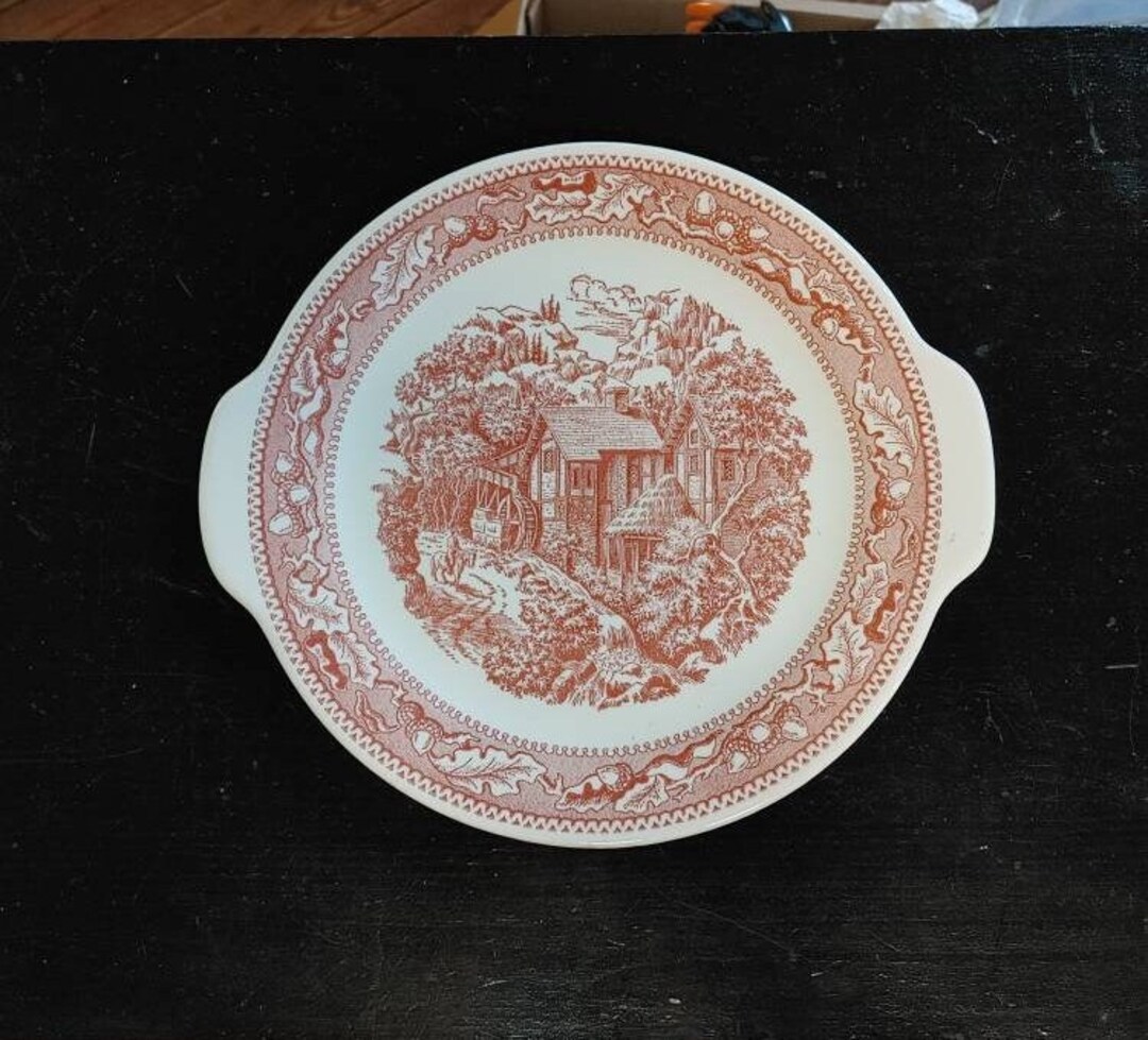 Vintage Royal China "memory Lane" Pink Transferware Platter - Etsy