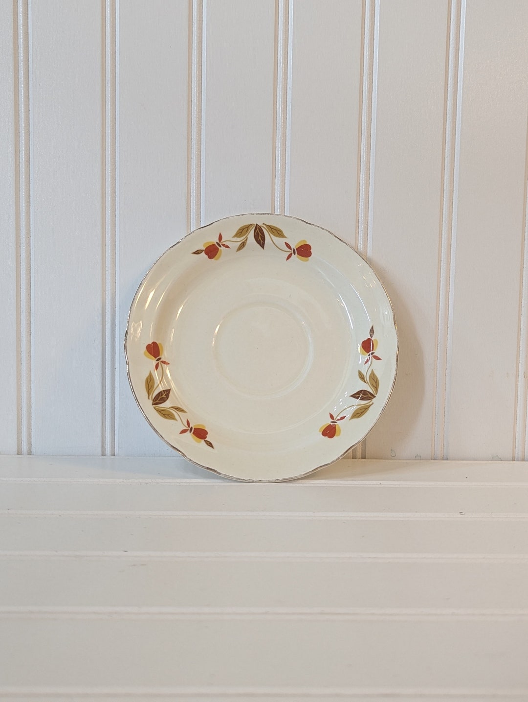 Vintage Hall Jewel Tea Autumn Leaf Saucer 6 1/4 - Etsy