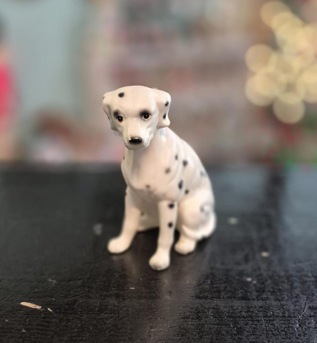 Vintage Ceramic Dalmation Dog Figurine - Etsy