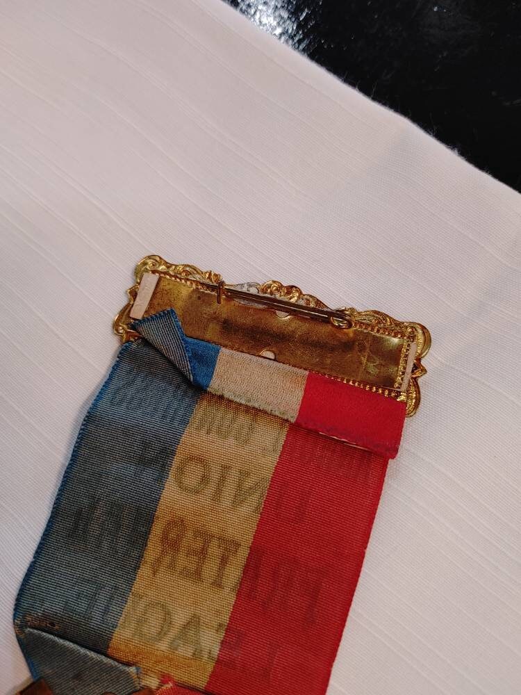 Antique Celluloid Door Keeper Ribbon From Union Fraternal | Etsy