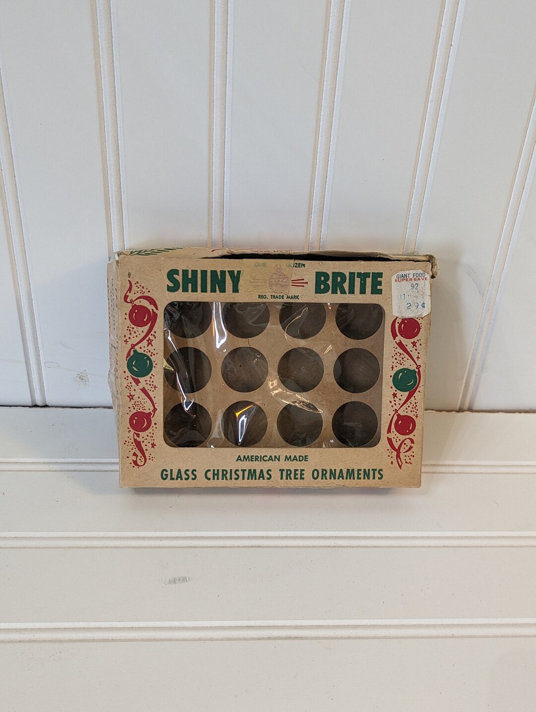 Vintage Small Empty Shiny Brite Box - Etsy