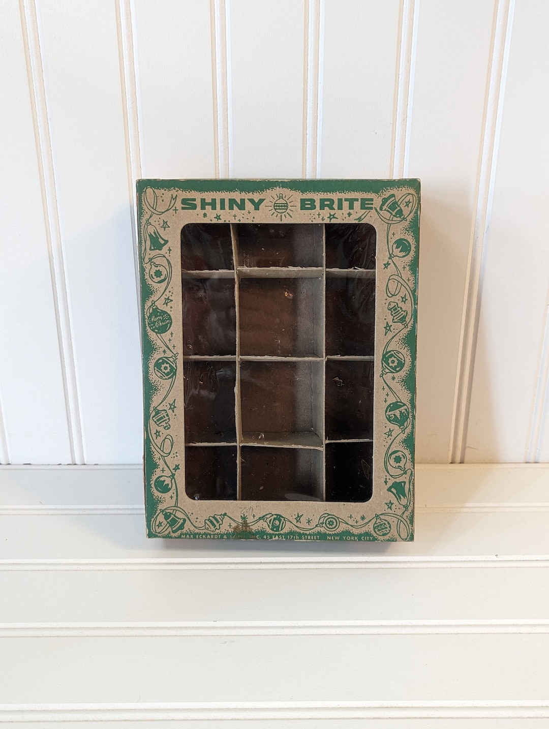 Vintage Empty Smallish Shiny Brite Box With Window - Etsy