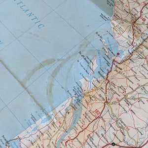 Vintage AAA Map of France - Etsy