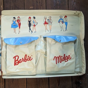 Vintage Barbie and Midge Case, Doll, and Clothes - Etsy