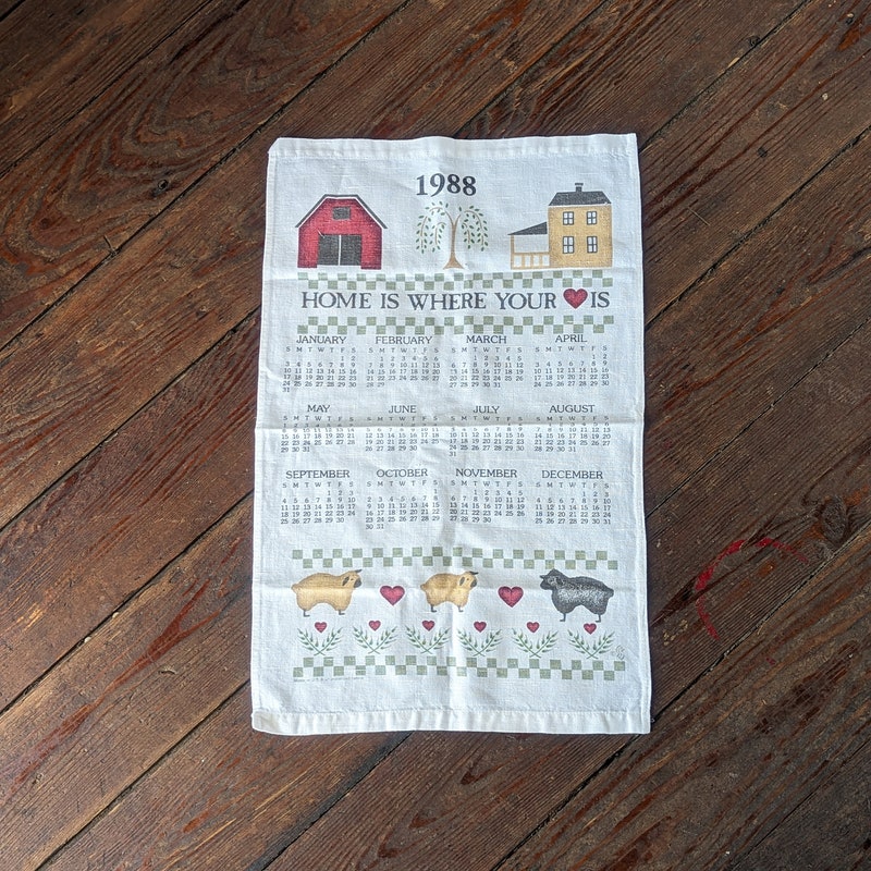 Calendar Tea Towels - Etsy