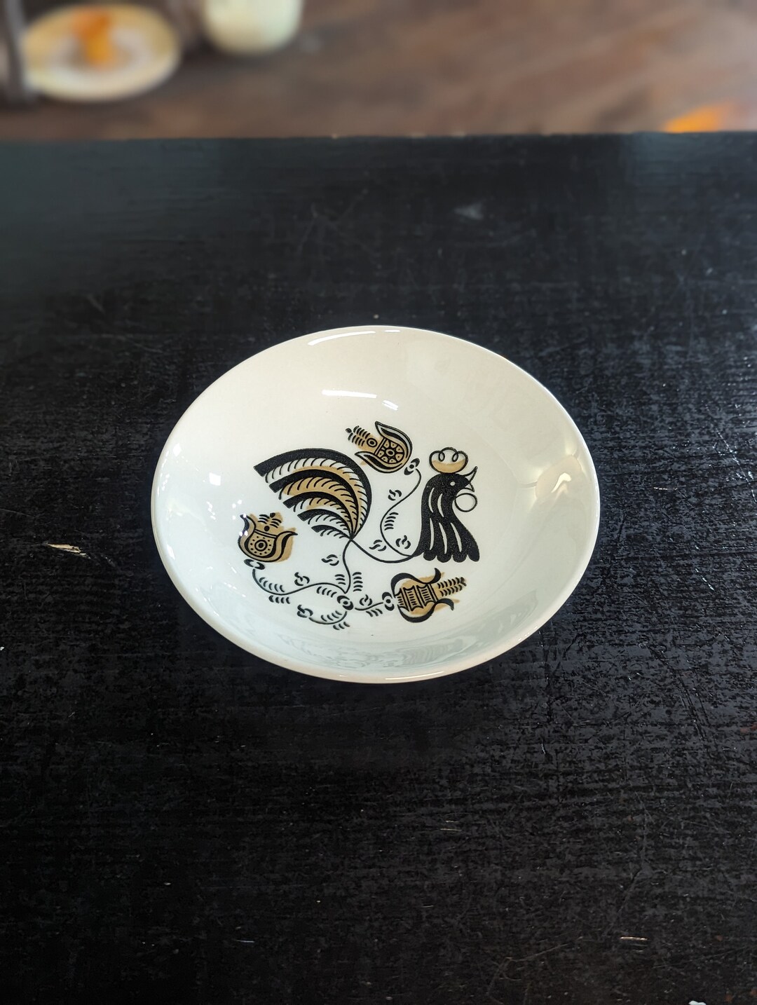Vintage Royal China "good Morning" Rooster Berry Bowl - Etsy