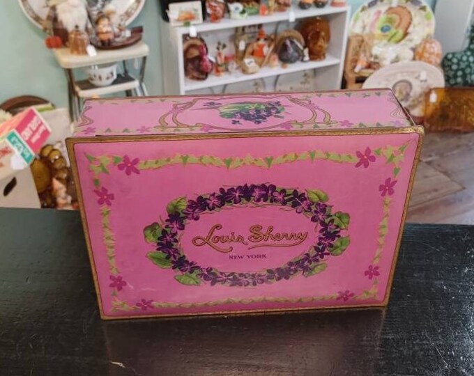 Vintage Louis Sherry Candy Tin- 5lb - Etsy
