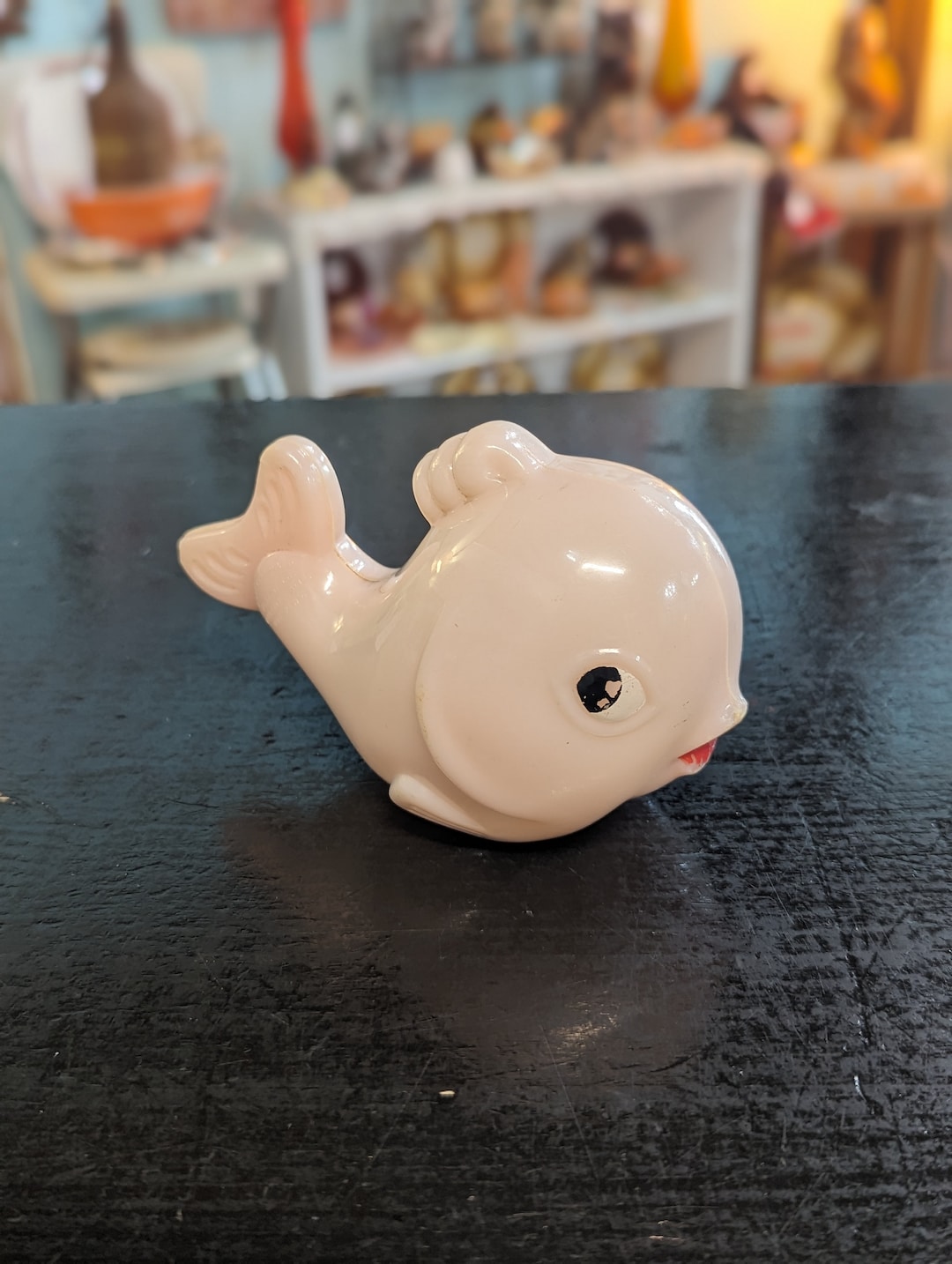 Vintage Pink Plastic Fish Rattle Baby Toy - Etsy