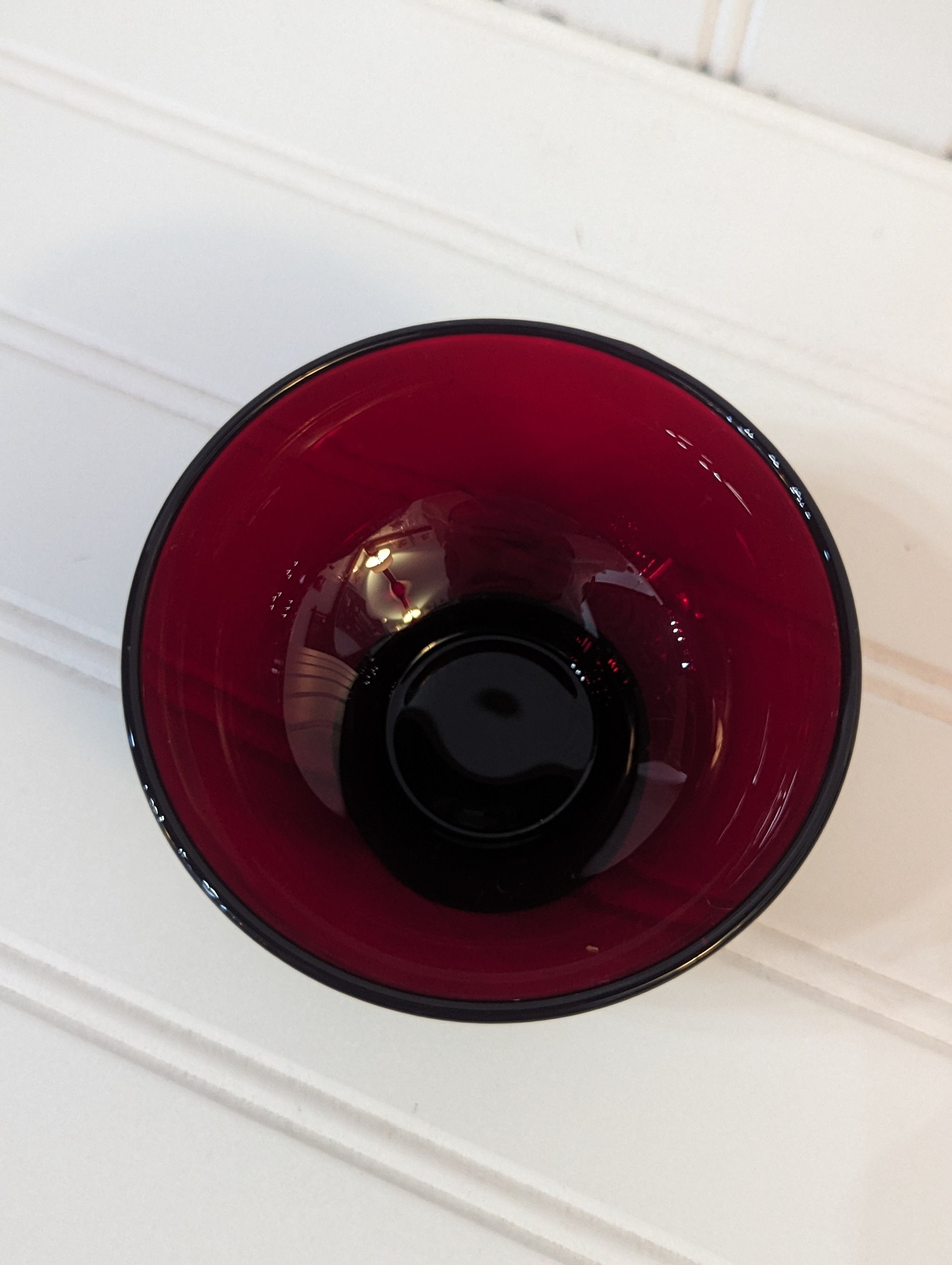 Vintage Anchor Hocking Royal Ruby Custard/fruit Red Dish - Etsy