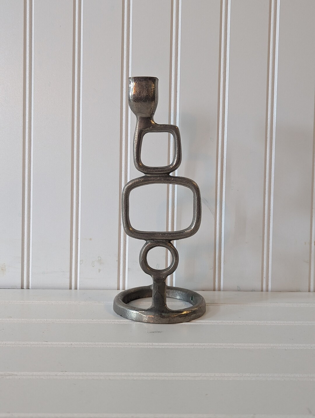 Vintage MCM Cubist Modern Candle Holder - Etsy