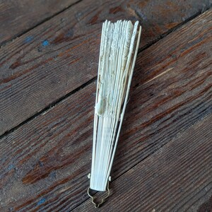 Antique Cream Silk Folding Edwardian Fan - Etsy