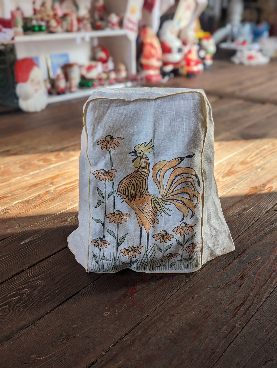 Vintage Linen Rooster Mixer Cover - Etsy