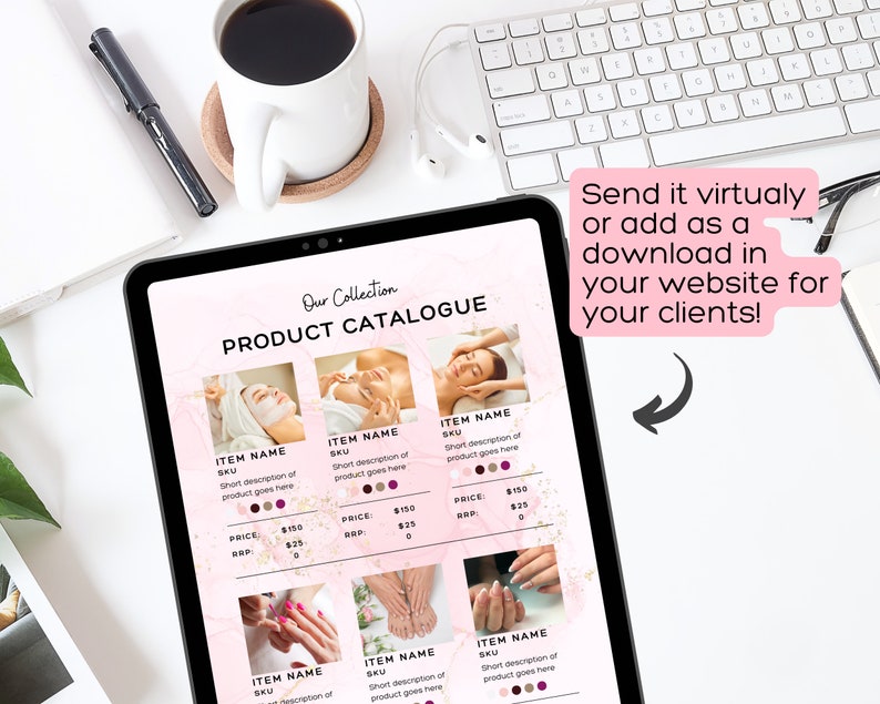 Line Sheet Template: Wholesale Catalogue & Price Guide (canva Editable ...